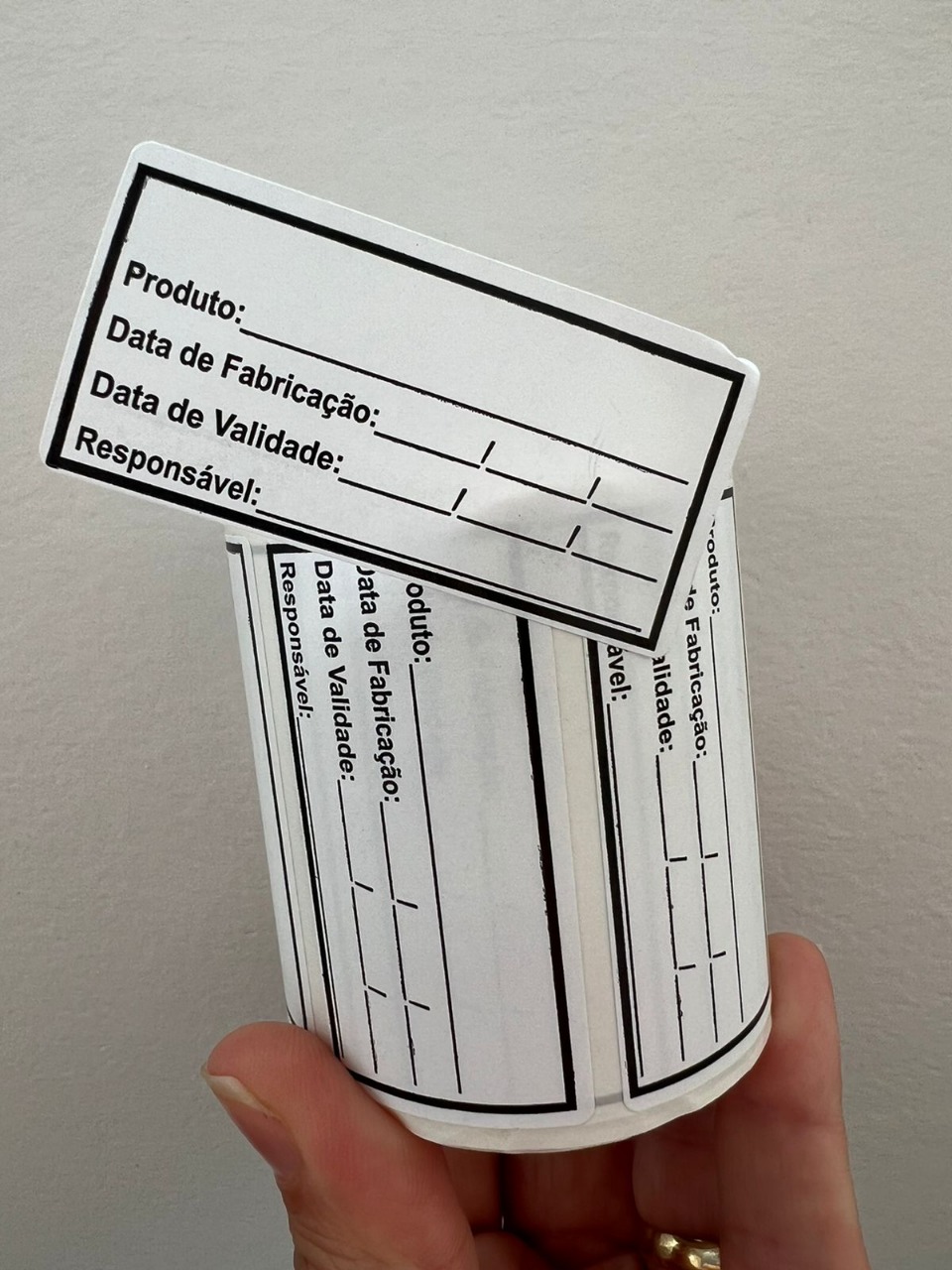 Etiqueta Adesivo Fabricação e Validade (6 x 3 cm) - 1 Mil