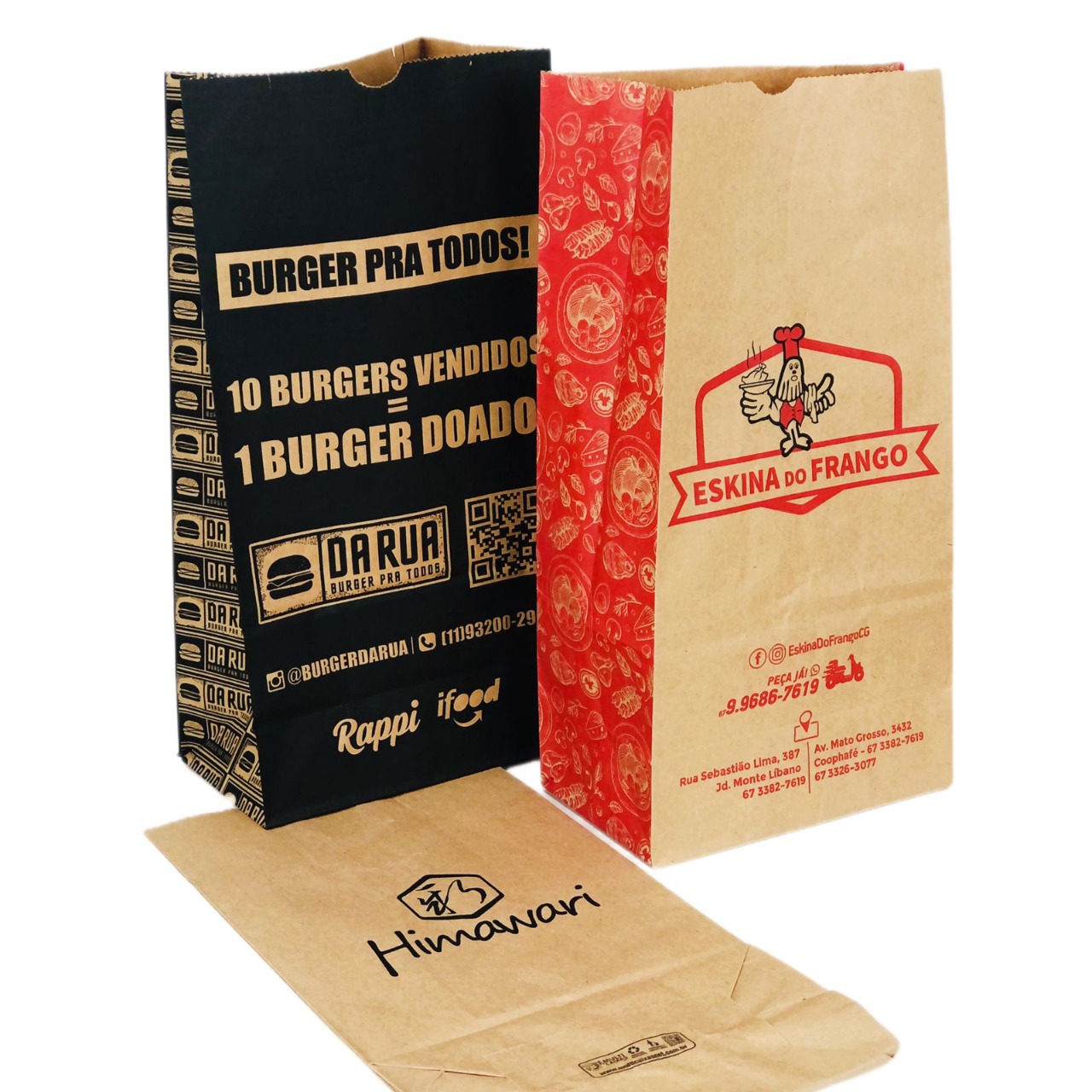 Saco Kraft 80 gr (18 x 10 x 36 cm) Personalizado